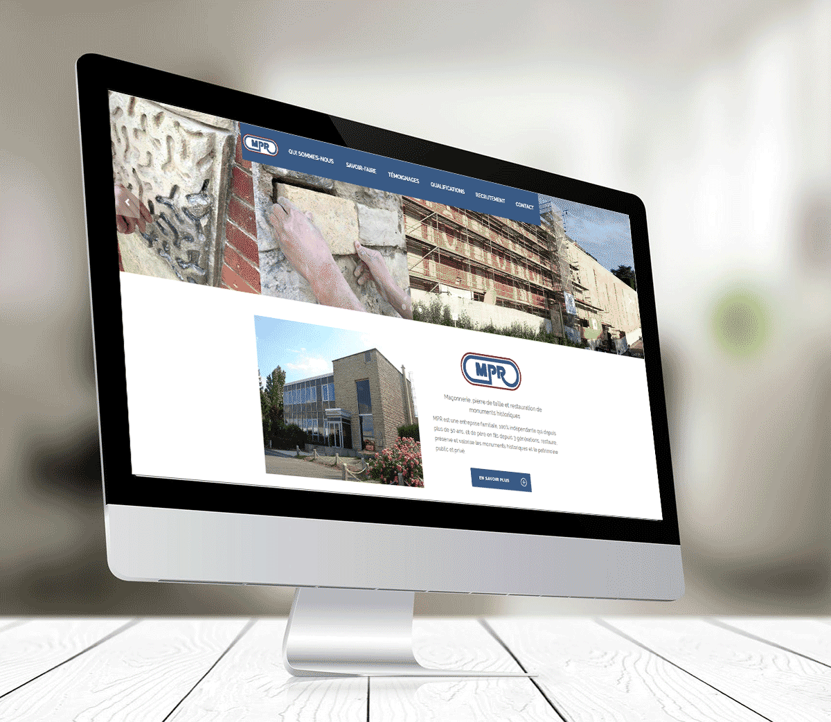 SITE VITRINE - MPR RESTAURATION | Alez PC Agence Web
